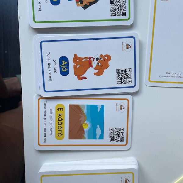 Yorùbá-english Flashcards – With Audio Support (60 Cards) - Etsy UK