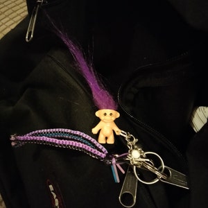Troll Keyrings/keychains Emo Cute Goth Hip Kitty Cat Retro 80s 90s Fun ...