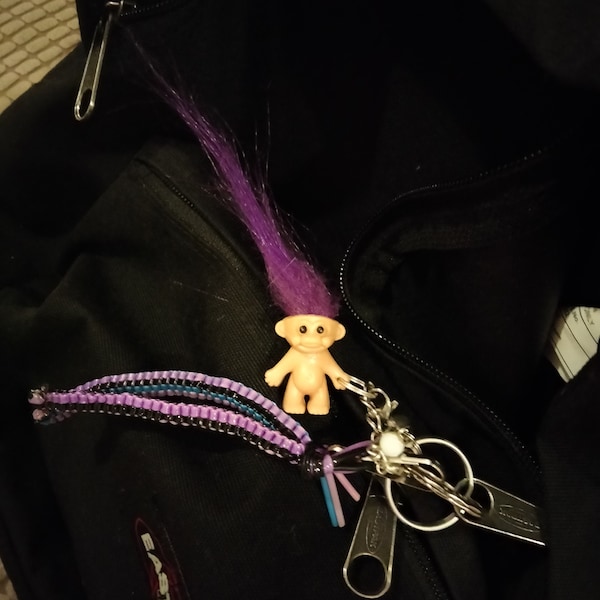 Troll Keyrings/keychains | Emo Cute Goth Hip Kitty Cat Retro 80s 90s ...