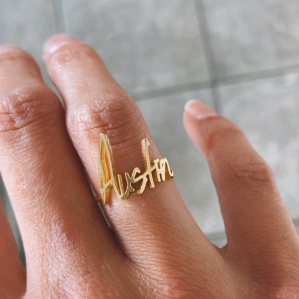 Signature Ring • Memorial Signature Jewelry • Custom Actual Handwriting ...