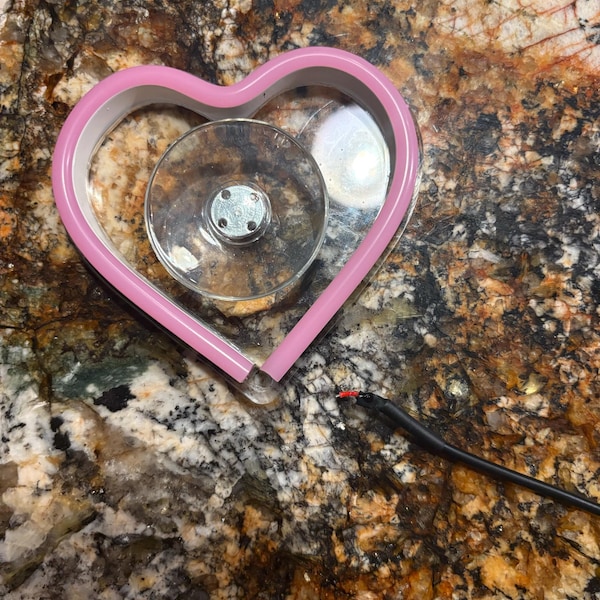 Neon Heart Glow JDM Car Accessories - Etsy