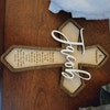 First Holy Communion Personalized Wooden Cross Prayer Baptism Cross ...
