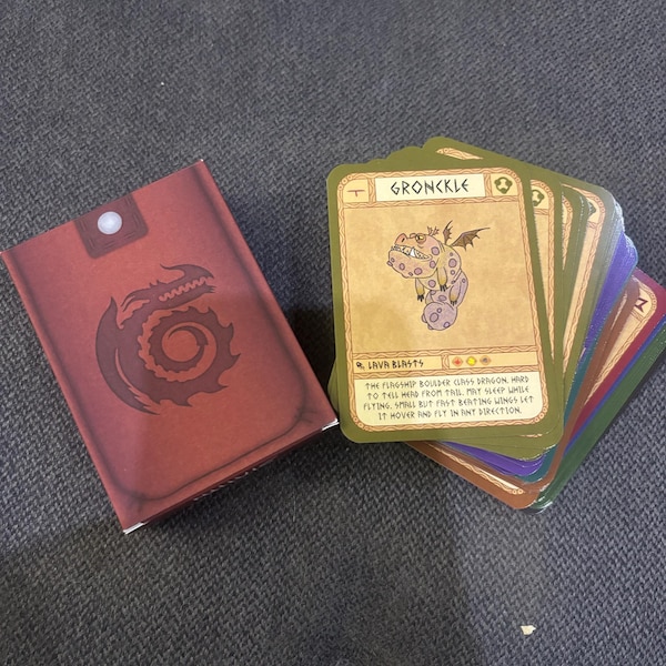 HTTYD Deck of Dragons (how to Train Your Dragon Cards) - Etsy