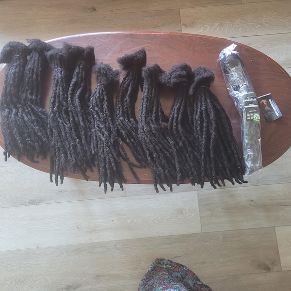 Textured Human Hair Wicks Loc Extensions Jumbo Loc Extensions Thick ...
