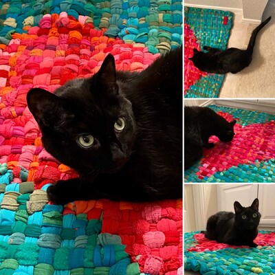 PDF Tutorial Rug, Weave a Potholder Rug, Upcycle Your Clothing, Learn ...