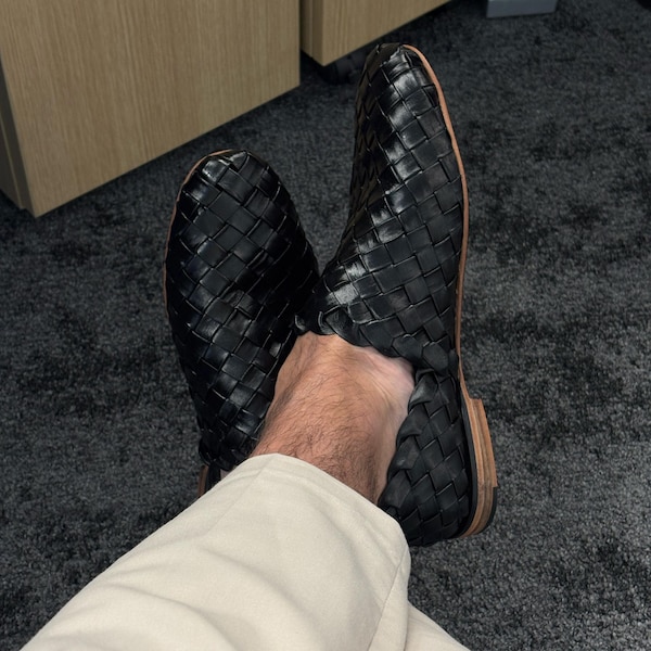 Genuine Leather Handmade Loafer Shoes Men - Lombardi - VV155 - Etsy