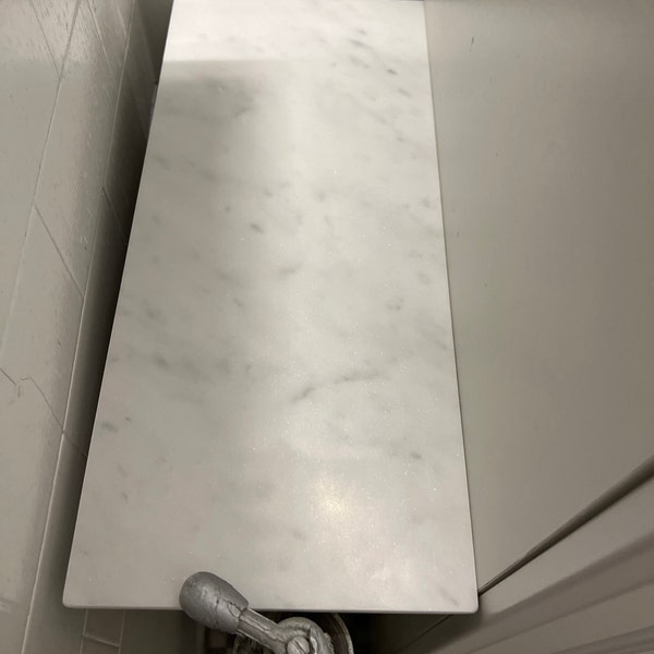Radiator Top Bianco Carrara White Marble Matte(honed) Gray Veining ...