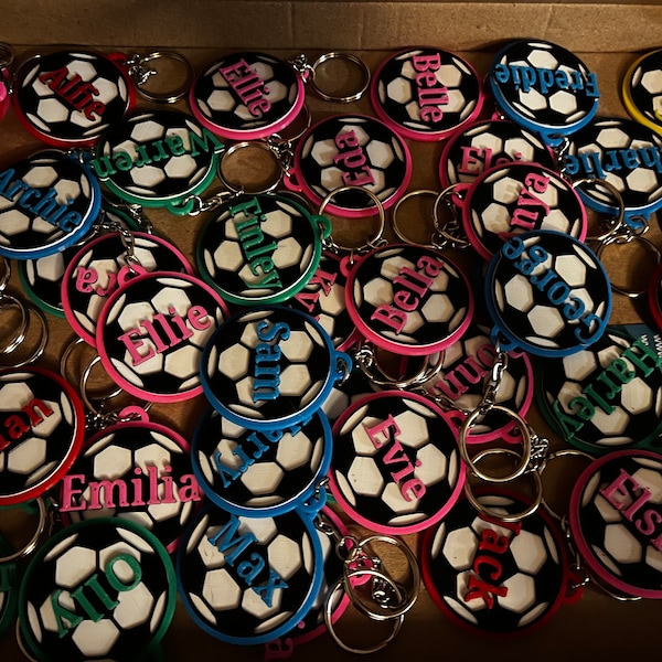 Bulk Personalised Football Keyrings, Bulk Buy Personalized Football ...