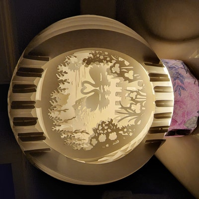 Swan Sphere Pop Up, Paper Cutting Template, 3D Pop-up Card, 3D Shadow ...