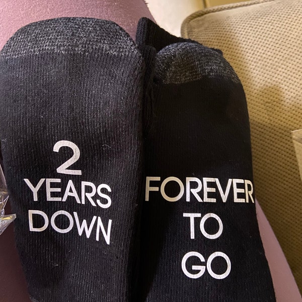 Anniversary Socks, Sole Mates Sock, Cotton Anniversary Gift, Second ...