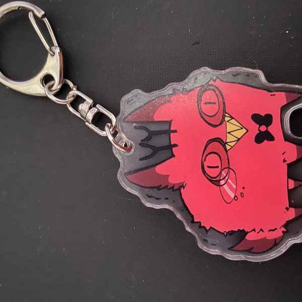 Cursed Cat Alastor, Vox, Lucifer - Hazbin Hotel Keychain - Cute Cursed ...