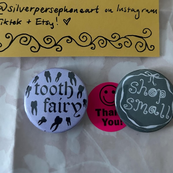 Handmade Slogan Badges 32mm - Pins Brooches Buttons Gothic Witchy - Etsy