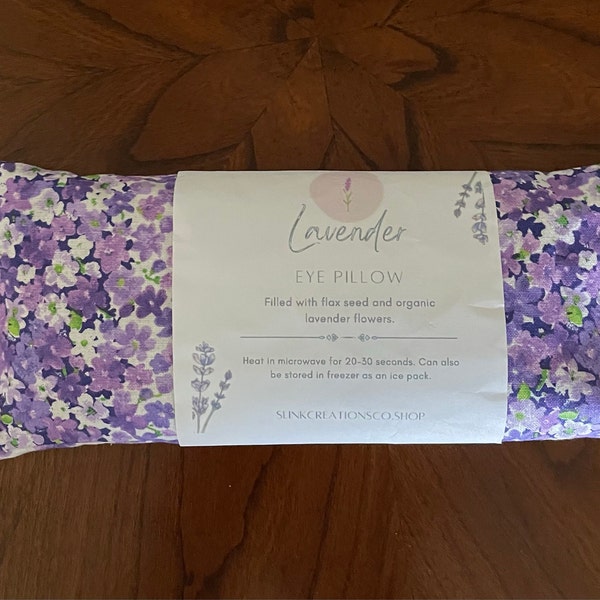 Lavender Eye Pillow Gifts for Women, Aromatherapy, Hot or Cold, Heated ...