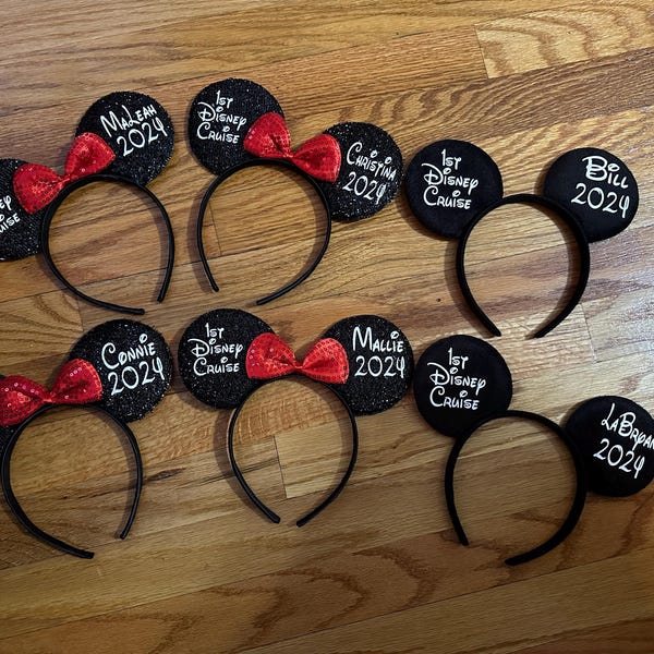 Disney Cheer Summit 2024 Mickey & Minnie Personalized Disney Ears - Etsy