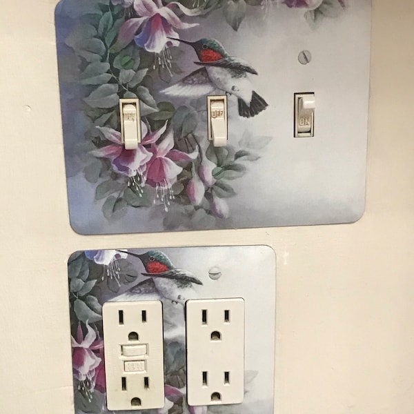 This Hummingbird Switch Plate Cover Features Our Most Popular ...