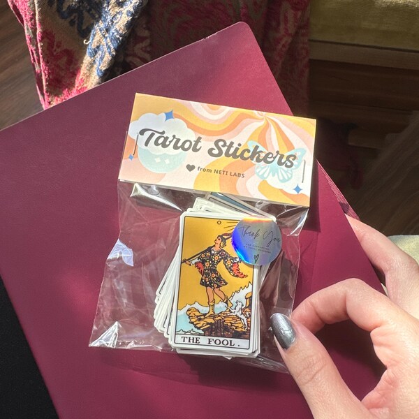 Printable Tarot Stickers Small, Rider Waite, PDF PNG JPG Digital, Tarot ...