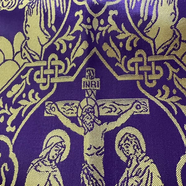 Altar Cloth Catholic Christian Home White Cotton With Cross Lace or ...