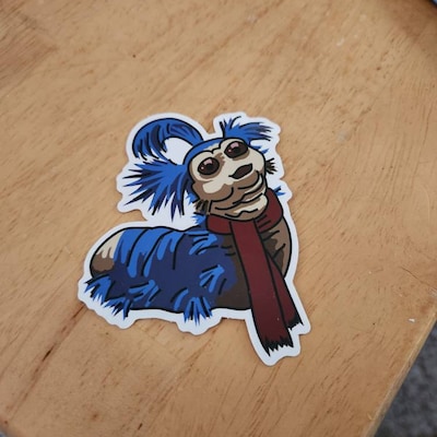 Labyrinth Worm Vinyl Sticker, Cute Laptop Stickers, Vinyl Decal, Vinyl ...