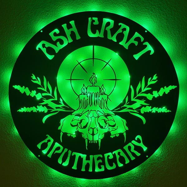 Custom Logo Design Metal Wall Art LED Light - Personalized Business ...