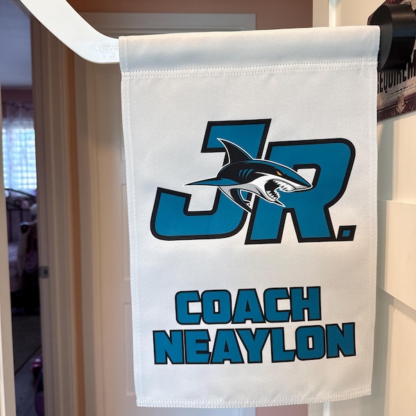 Custom Magnetic Team Locker Room Door Flag - Hockey Team Flag - Change ...