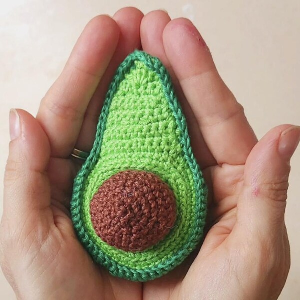 AVOCADO Crochet Pattern PDF - Crochet Avocado Pattern. Amigurumi ...