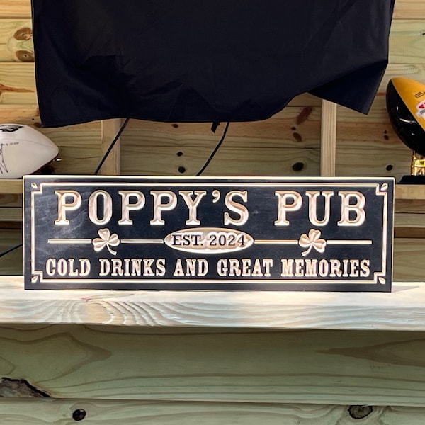 Custom Bar Sign - Bar Cart Decor - Cocktail Bar Sign (CWD-764) - Etsy