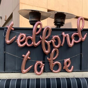 Custom Script Letter Balloons Balloon Banner Letter Balloon Garland ...