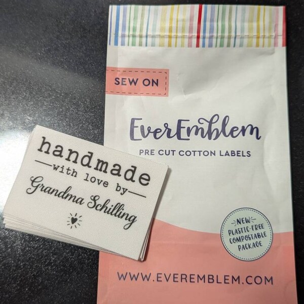 Sewing Labels, Quilting Label, Quilt Patch, Handmade Label, Fabric ...