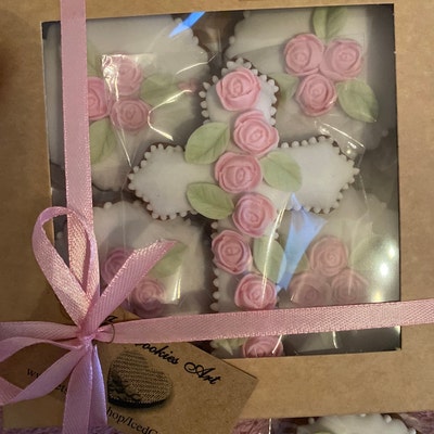 10 Homemade Gingerbread Stork Cookies Decorated With Royal Icing Sugar ...
