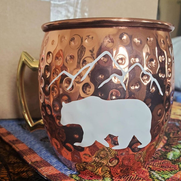 Personalized Moscow Mule Mug | Custom Hammered Copper Mug | Customized ...