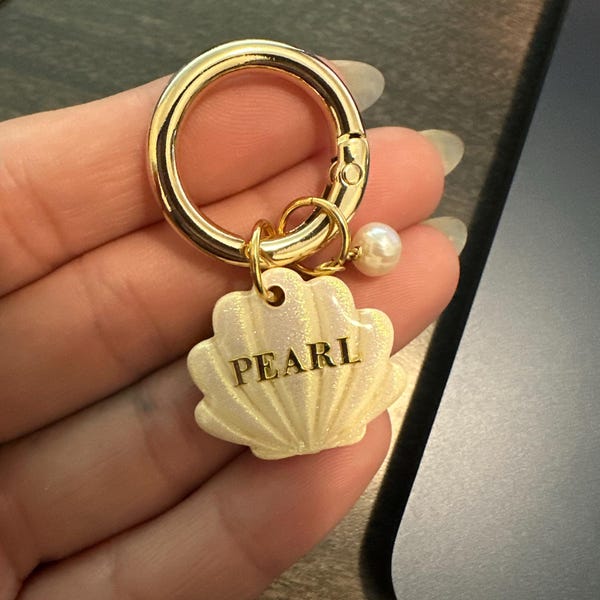 Checkered Pet Tag, Green and White Dog Tag, Custom Pet Tag, Clay Tag ...