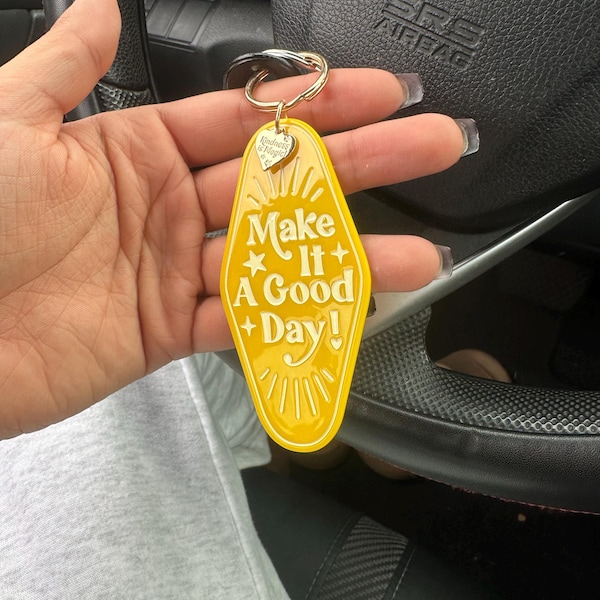 Motel Keychain - Positive Affirmation Optimism Gift - Kindness is Magic ...