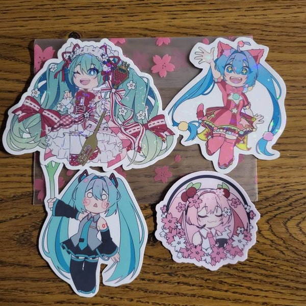 Rabbit Hole Hatsune Miku Vinyl Sticker - Etsy