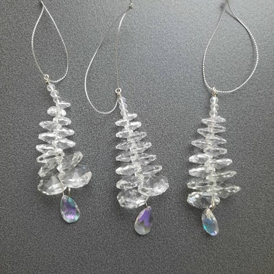 Crystal Christmas Tree Decoration - Etsy