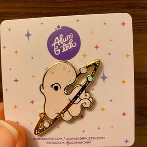 Cosmic Octopus Enamel Pin - Etsy