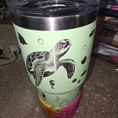 Mermaid and Octopus Scene Engraved Tumbler, Engraved Stanley Tumbler ...