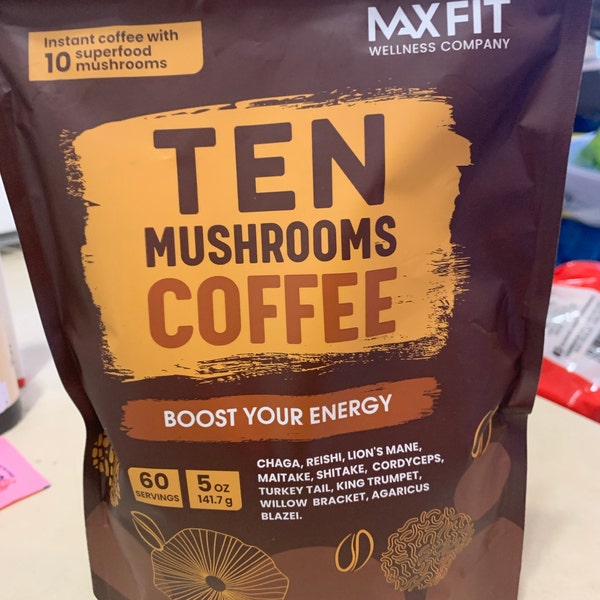 Mushrooms Instant Coffee Organic 60 Servings / Immune Boosting Coffee ...