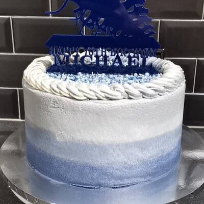 Personalised Acrylic Greyhound Racing Birthday Cake Topper Decoration ...