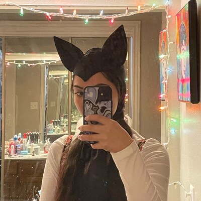 Bat Hood Cat Hood Vintage Bat Hood Bat Bonnet - Etsy