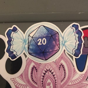 D20 Candy Stickers - Etsy