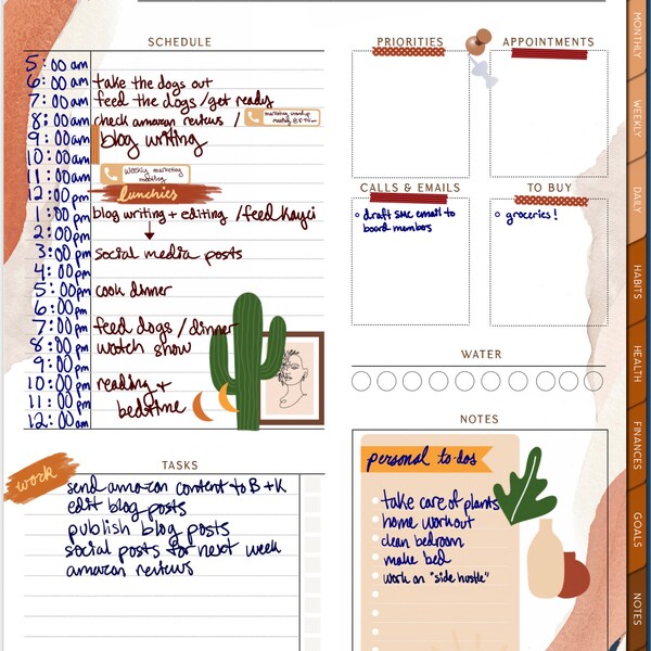 Digital Stickers, Boho Stickers, iPad Planner, Digital Planner ...