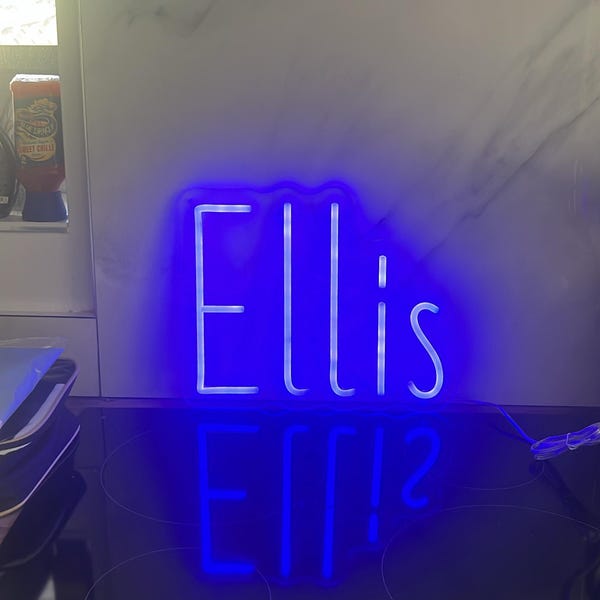 Custom Kids Name Neon Sign - Nursery LED Light Decor - Personalized ...
