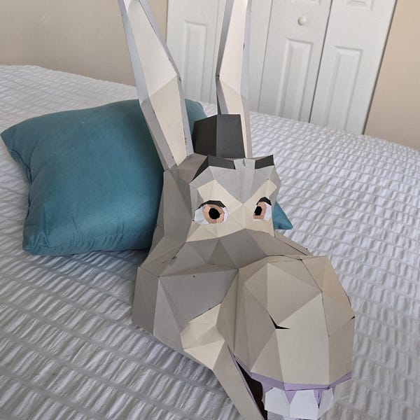 DONKEY SHREK MASK Diy - Etsy