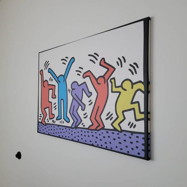 Keith Haring Dancing People Canvas, Keith Haring Dancer, Dancing People ...
