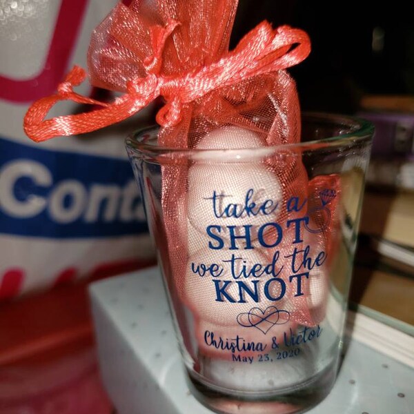 Wedding Favors, Shot Glasses, Wedding Favor, Custom Shot Glasses, Shot ...