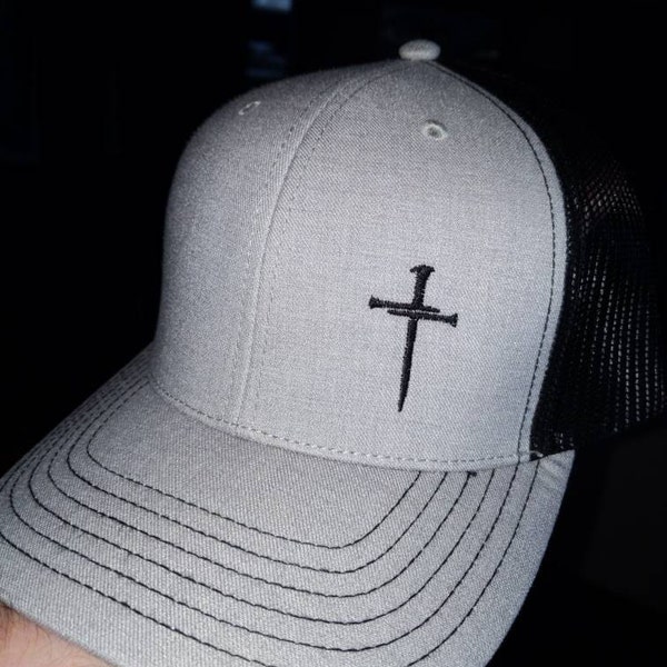 Hat - “3 Nails and A Cross” - Etsy