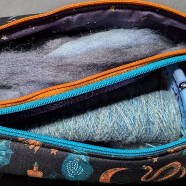 Custom Drop Spindle Bag: Handmade Padded Double Zipper Case - Etsy