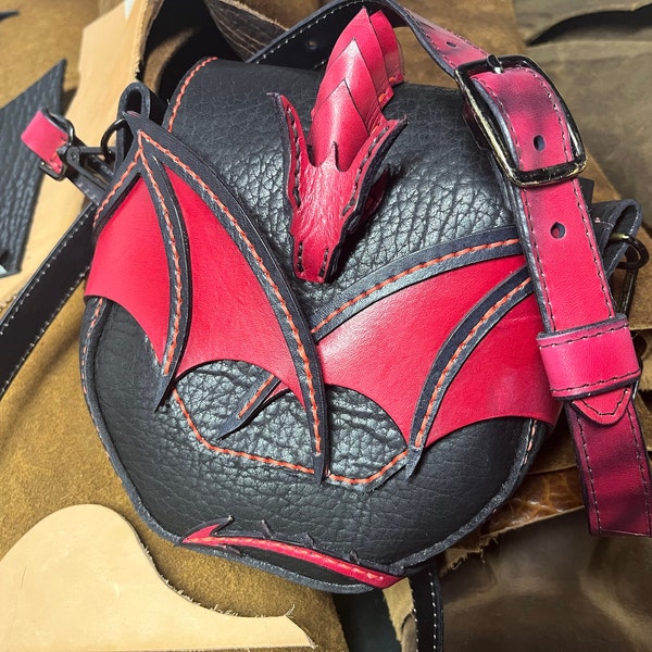 PDF & DXF Leather Dragon Hunter Bag PDF Pattern - Etsy
