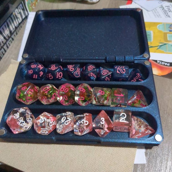 Dice Storage Vault for D&D and Pathfinder - Triple Set Dice Box STL ...