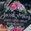 Custom "social Worker" Graduation Cap Topper, Social Work Graduation ...